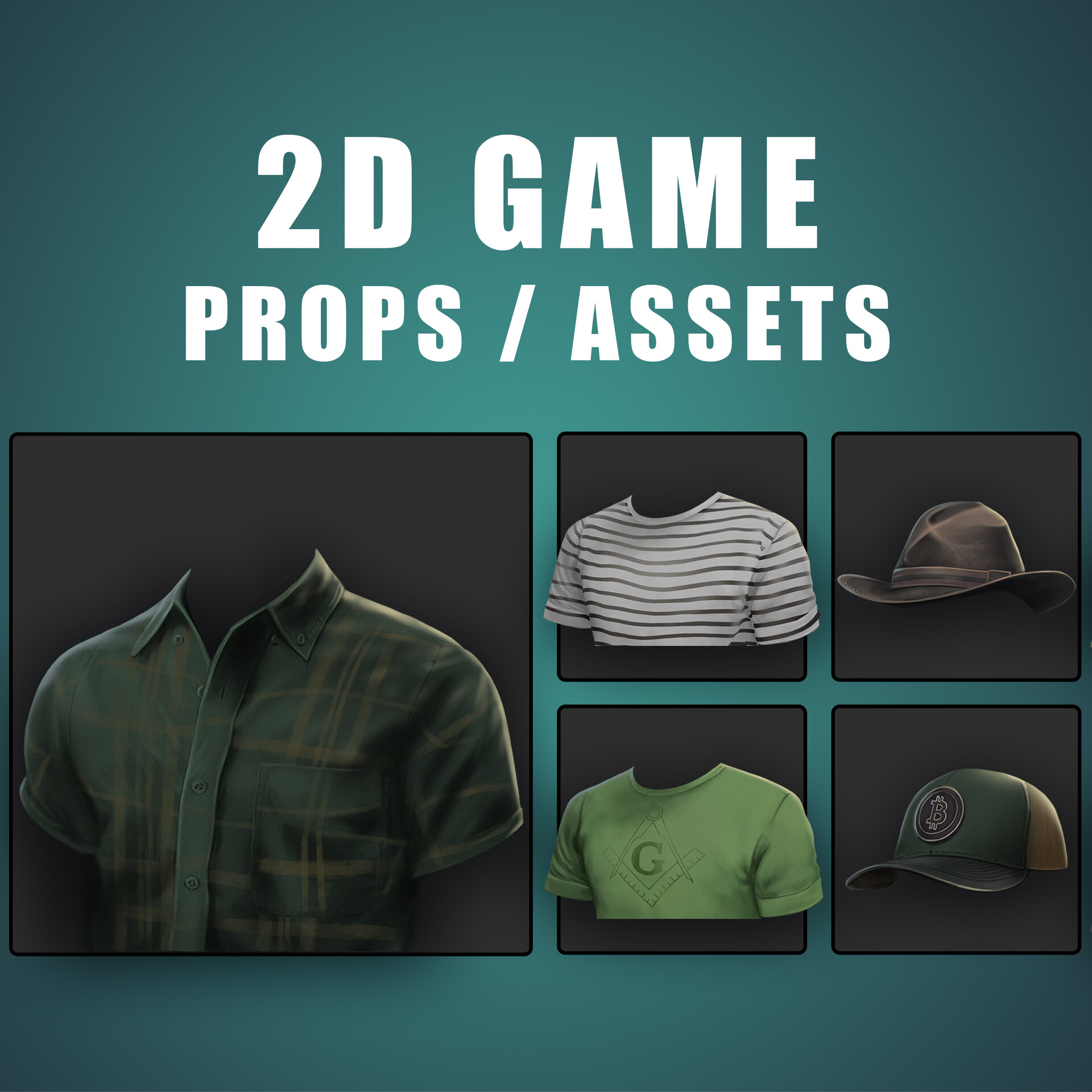 ArtStation - 2D game props / assets