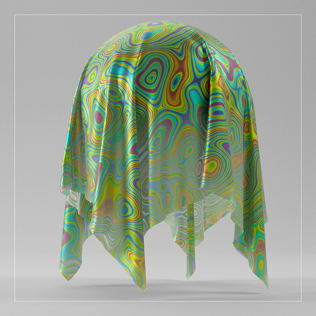 ArtStation - PROCEDURAL PSYCHEDELIC SILK FABRIC MATERIAL FOR BLENDER