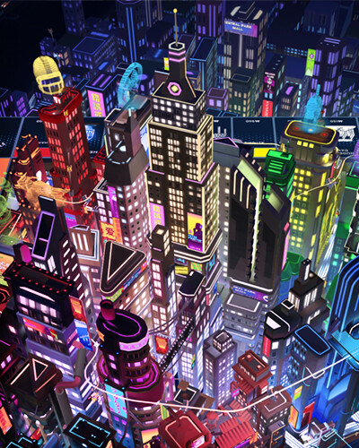 ArtStation - Monopoly - New York 2121