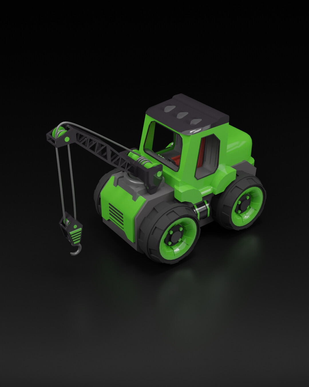 ArtStation - Collection of low poly tractors