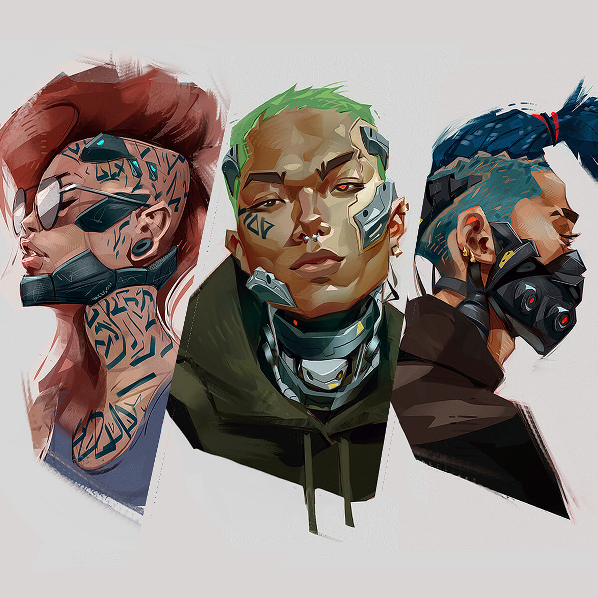 ArtStation - Cyberpunk portraits