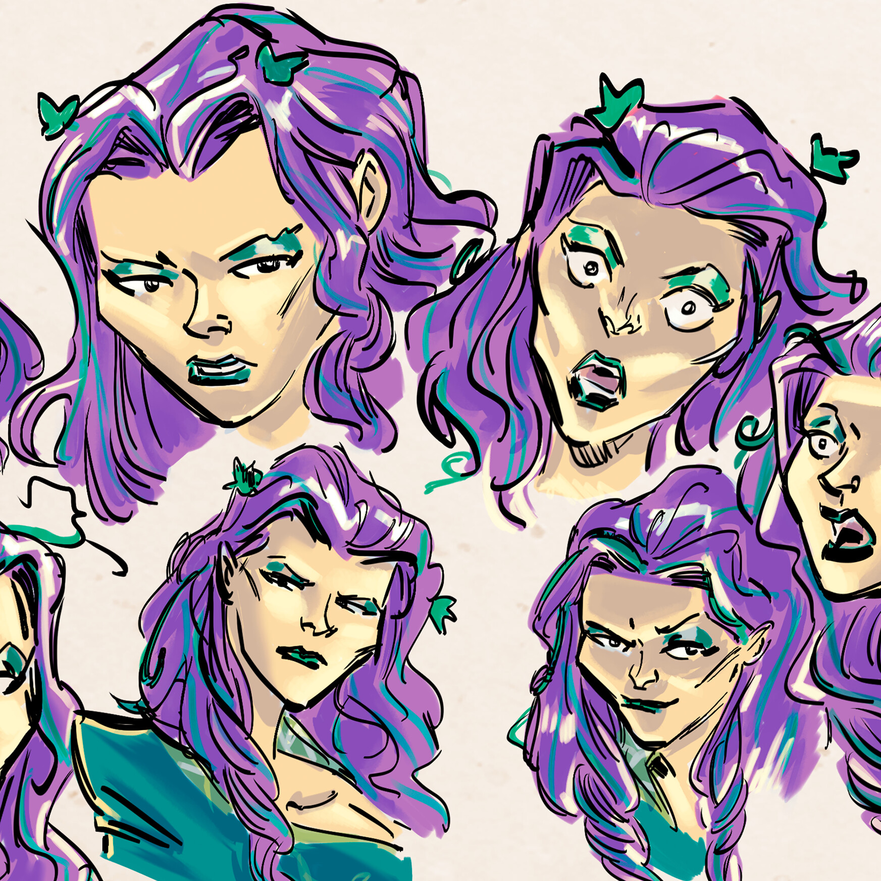 ArtStation - Into the Woods - The Witch Character design