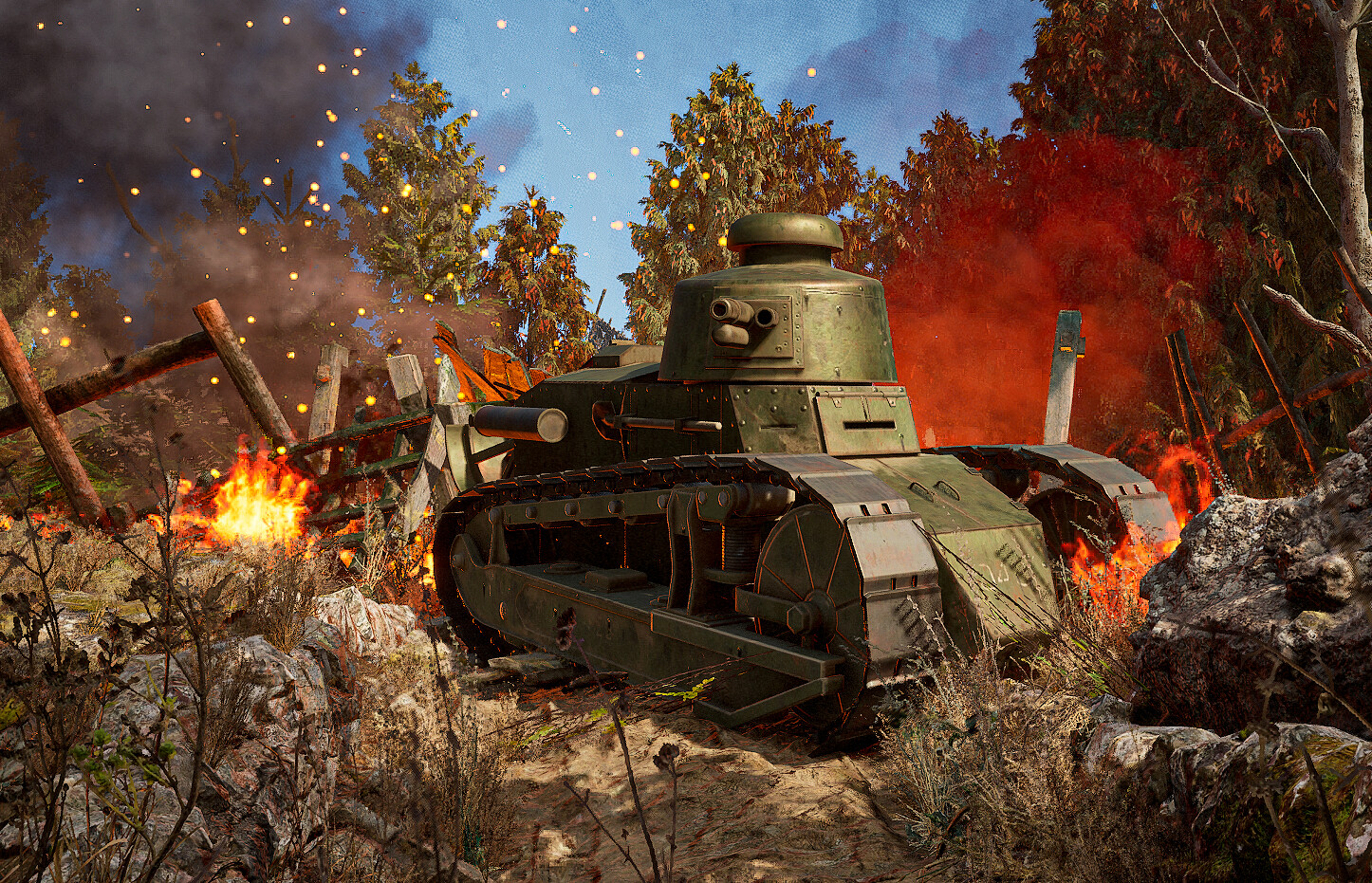 ArtStation - Renault FT 1917 game-ready model