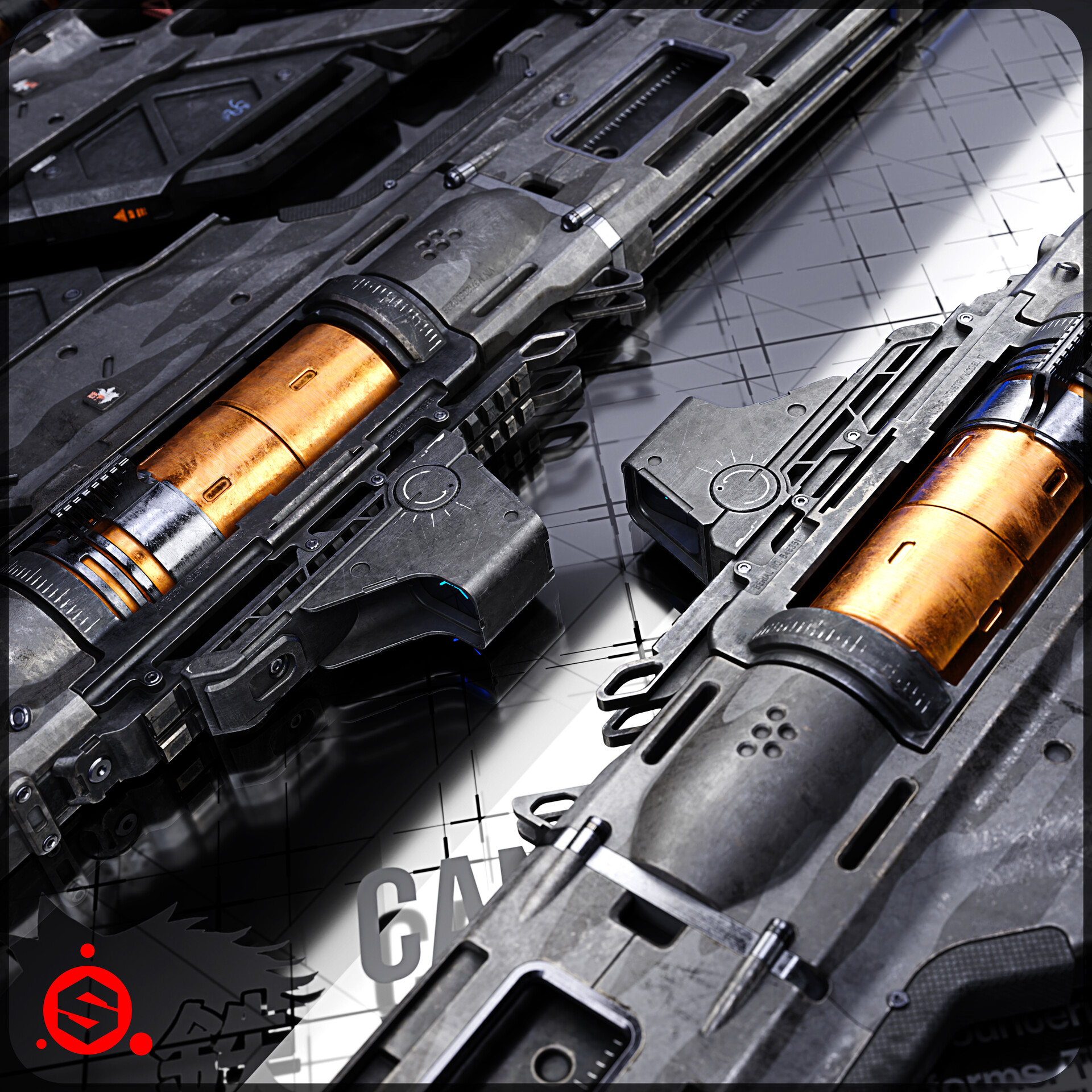 ArtStation - Canis EMP Rifle MK.17