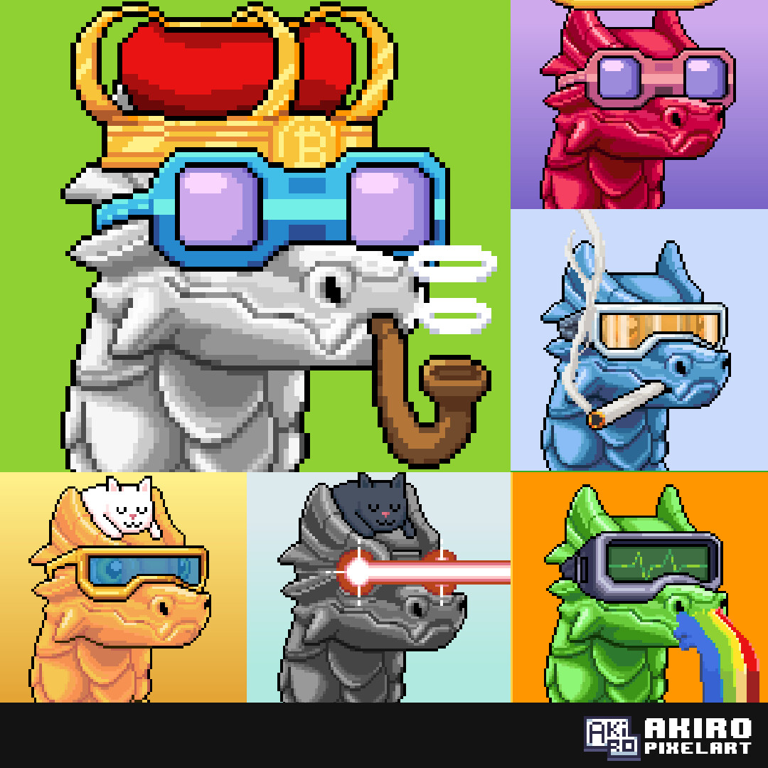 ArtStation - Dragon NFT - Pixel Art