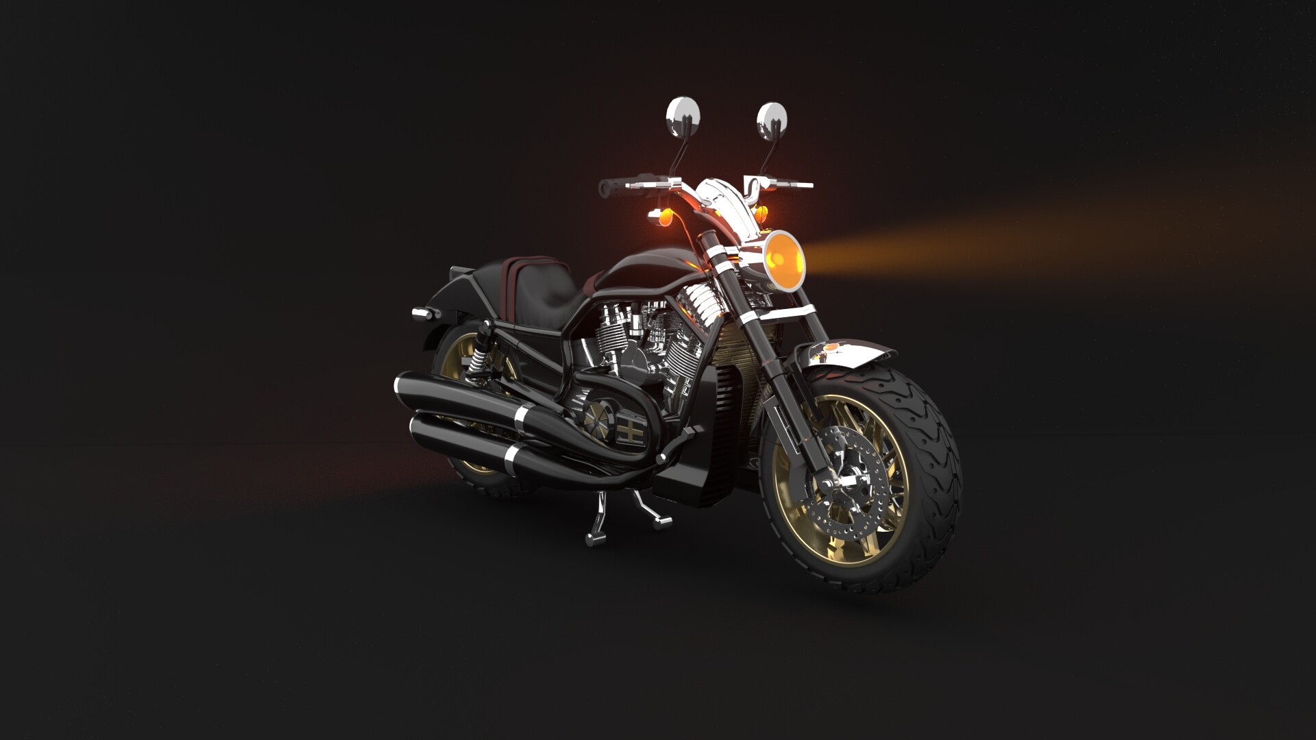ArtStation - Harley Davidson bike
