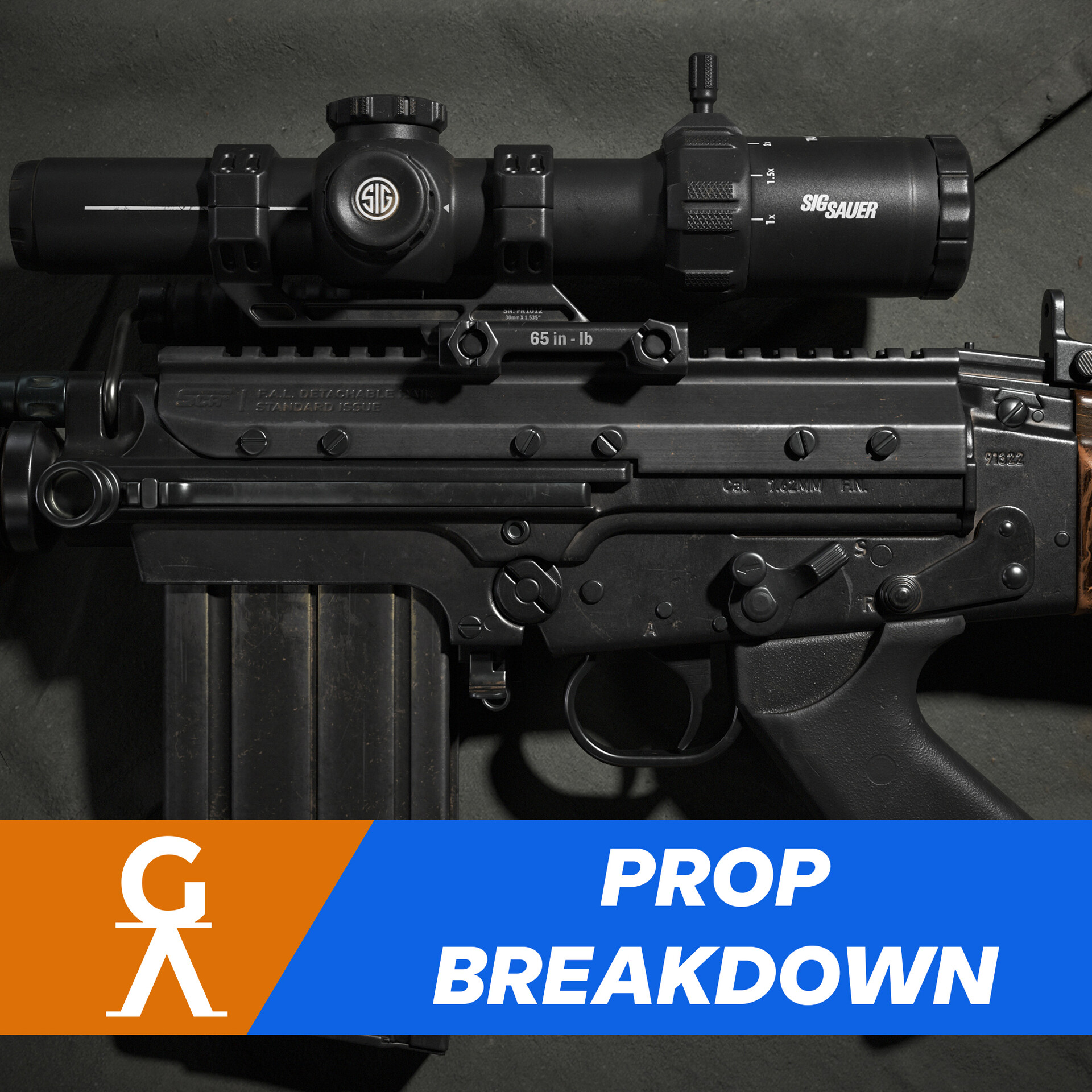 ArtStation - FN FAL - Prop Breakdown - Lars van Tooren