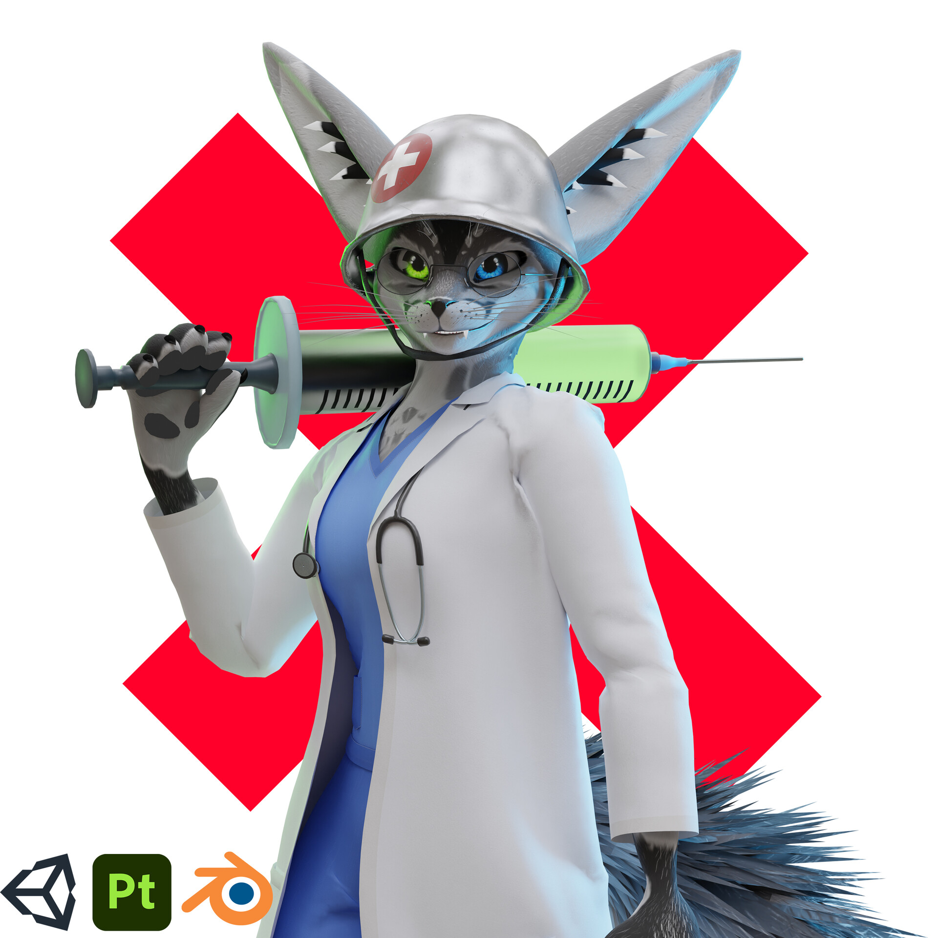 ArtStation - VRCHAT ready doctor suit