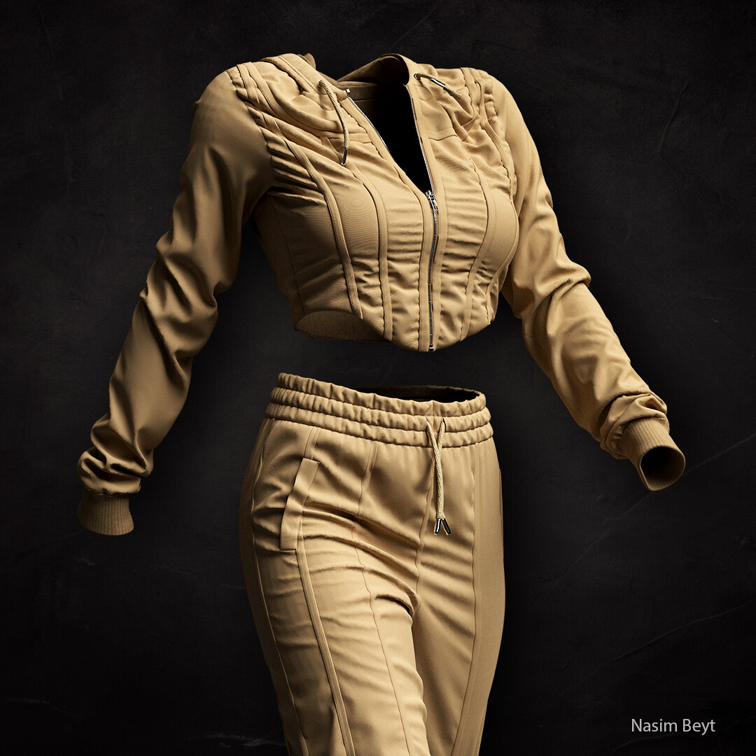 ArtStation - 10 Tracksuit Outfit sets (VOL.01). CLO3D, MD PROJECTS+OBJ+FBX