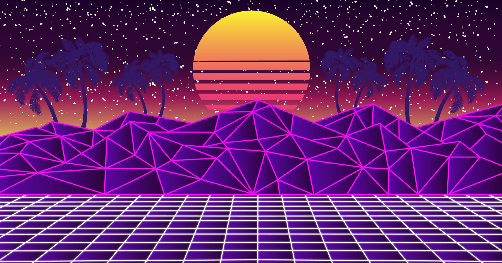 ArtStation - Retro sun