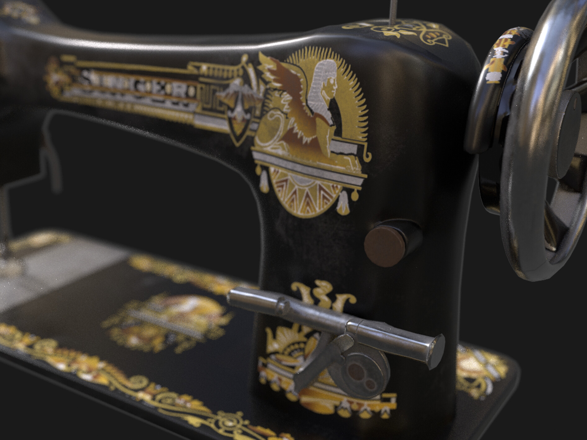ArtStation - Sewing Machine 3D Model