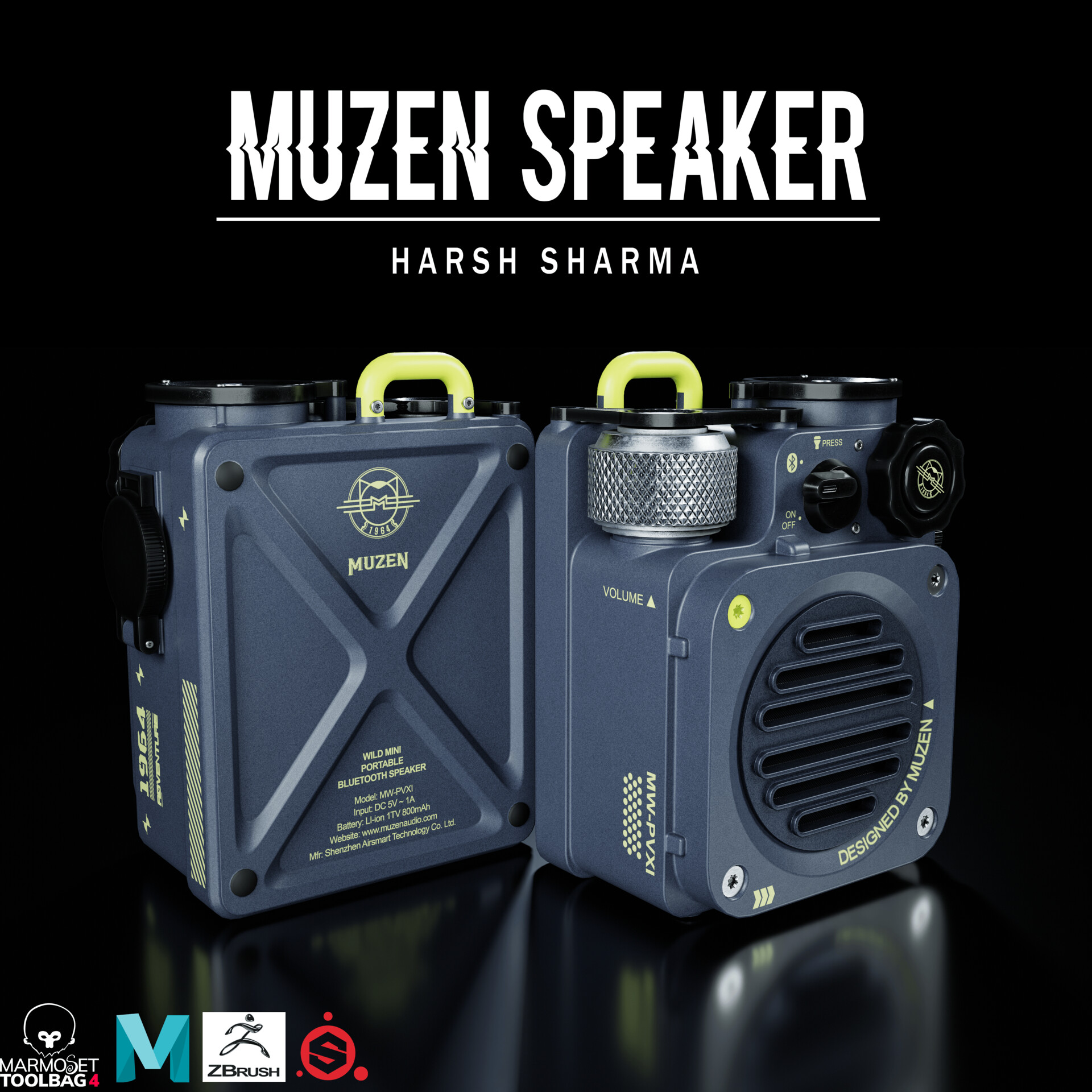ArtStation - Muzen Speaker Game Ready Asset
