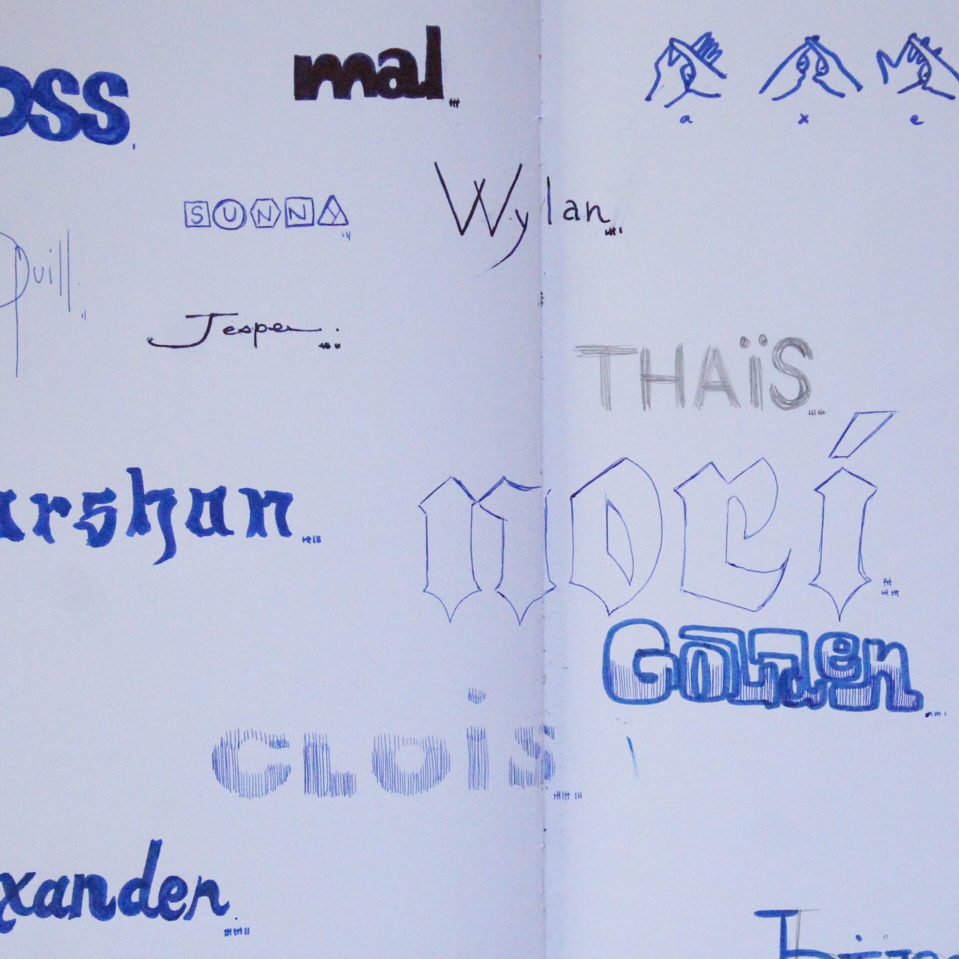 ArtStation - Blue lettering work IV