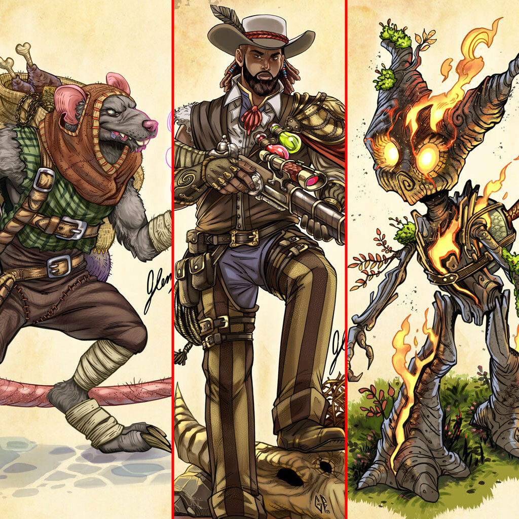 ArtStation - RPG characters in comic style -2