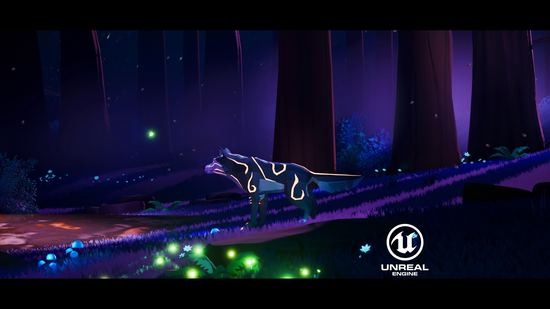 ArtStation - Stylised dark forest