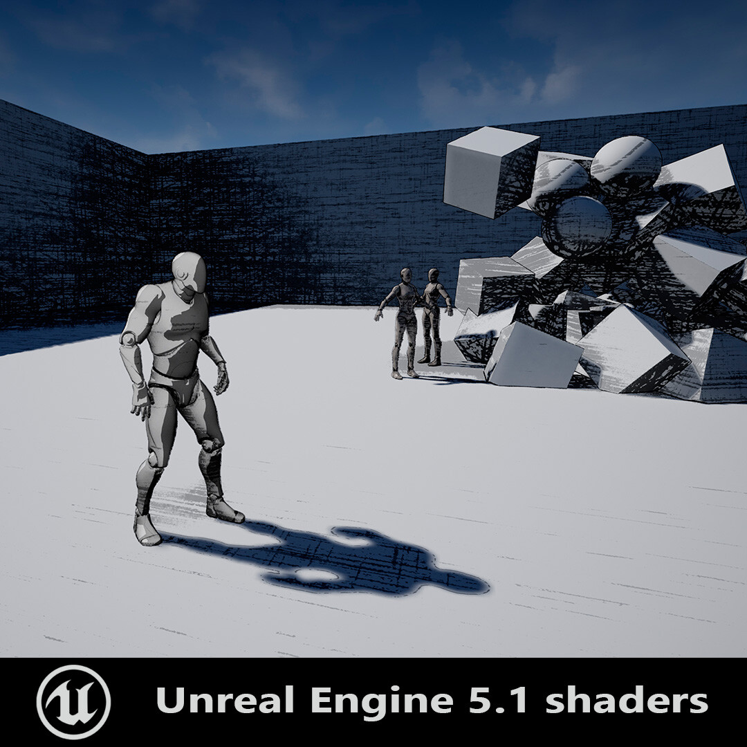 ArtStation - Crosshatch / Edge distort / Oil Painting / Blur / Toon shaders