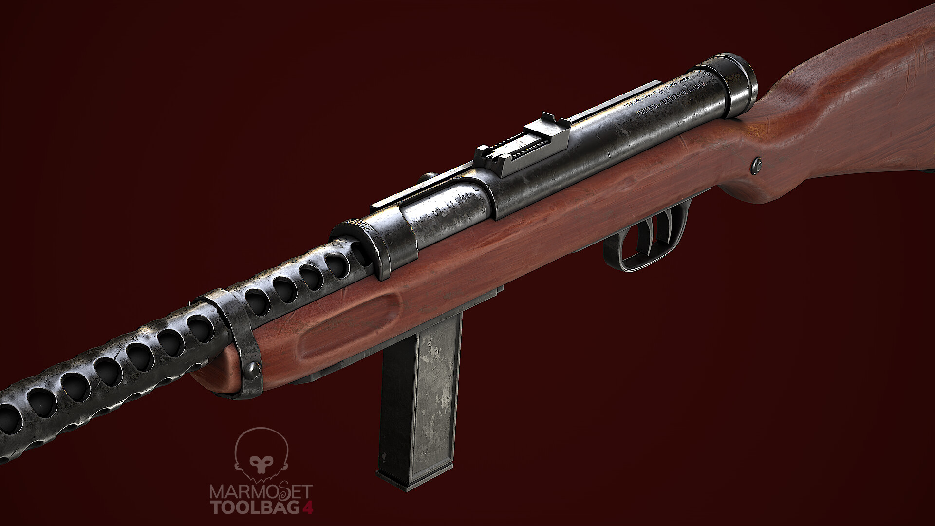 ArtStation - Beretta Model 38 Italian Submachine gun
