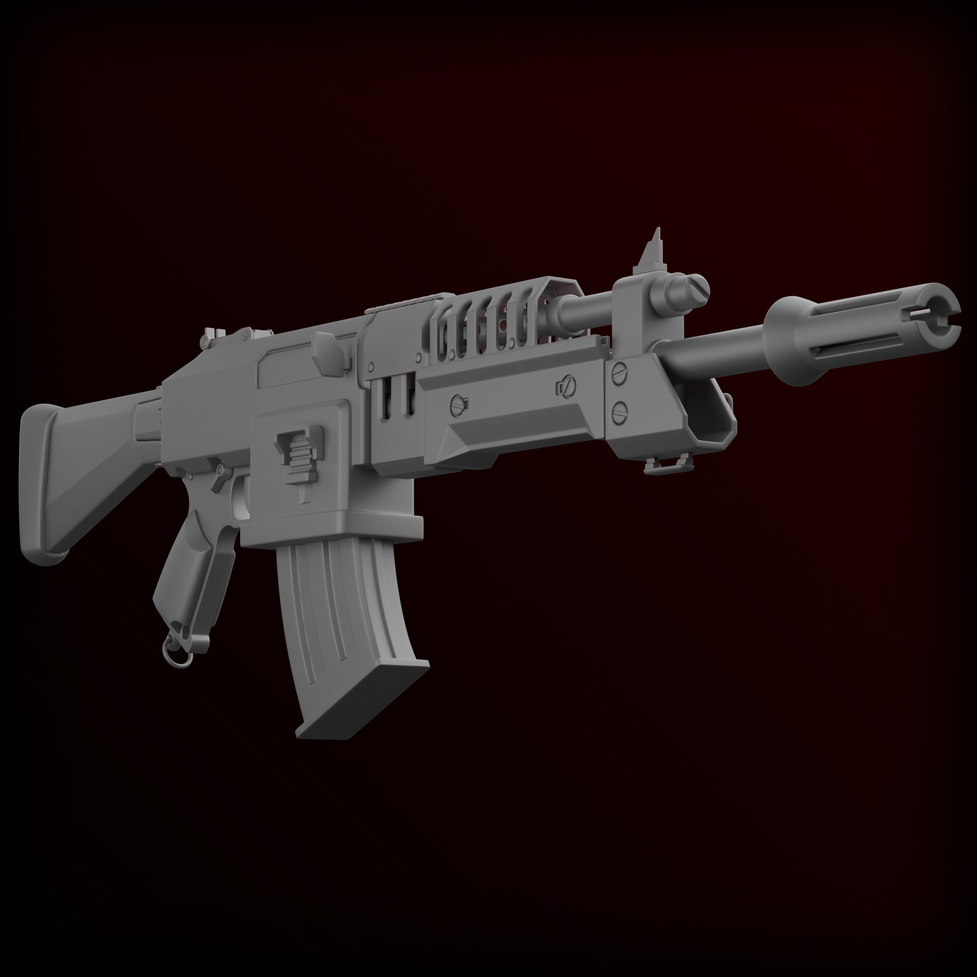 ArtStation - Columnus Mk II Braced Autogun - Fanart