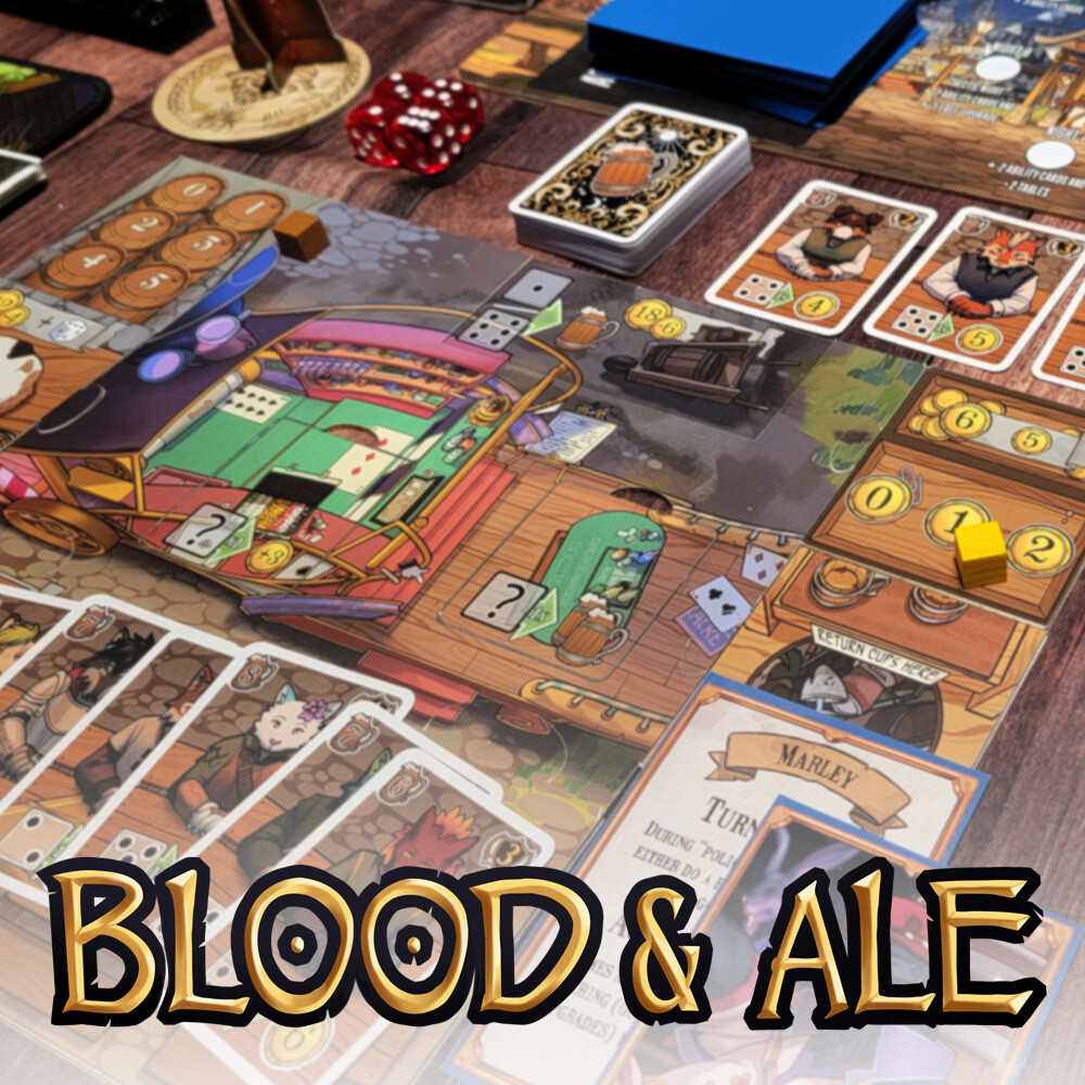 ArtStation - Blood & Ale Board Game Pieces