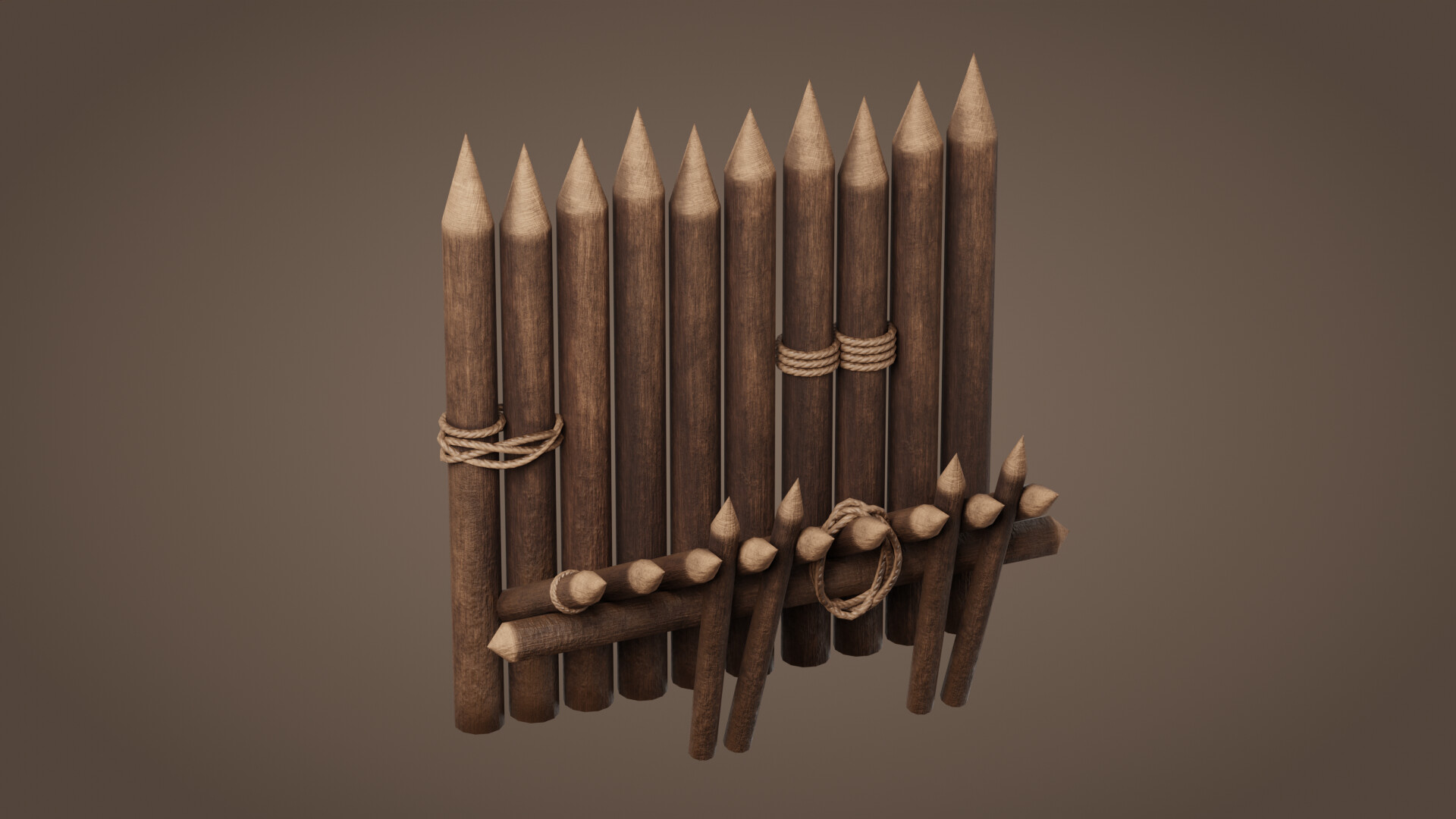 ArtStation - Medieval Wooden Palisade