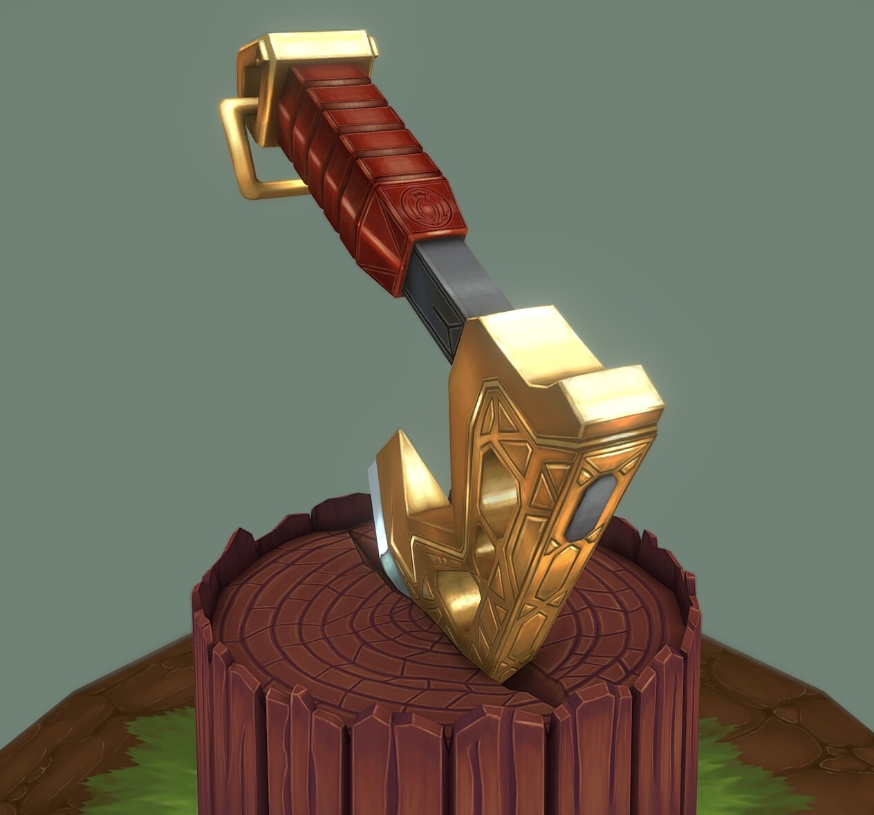 ArtStation - Golden Axe (Handpaint)