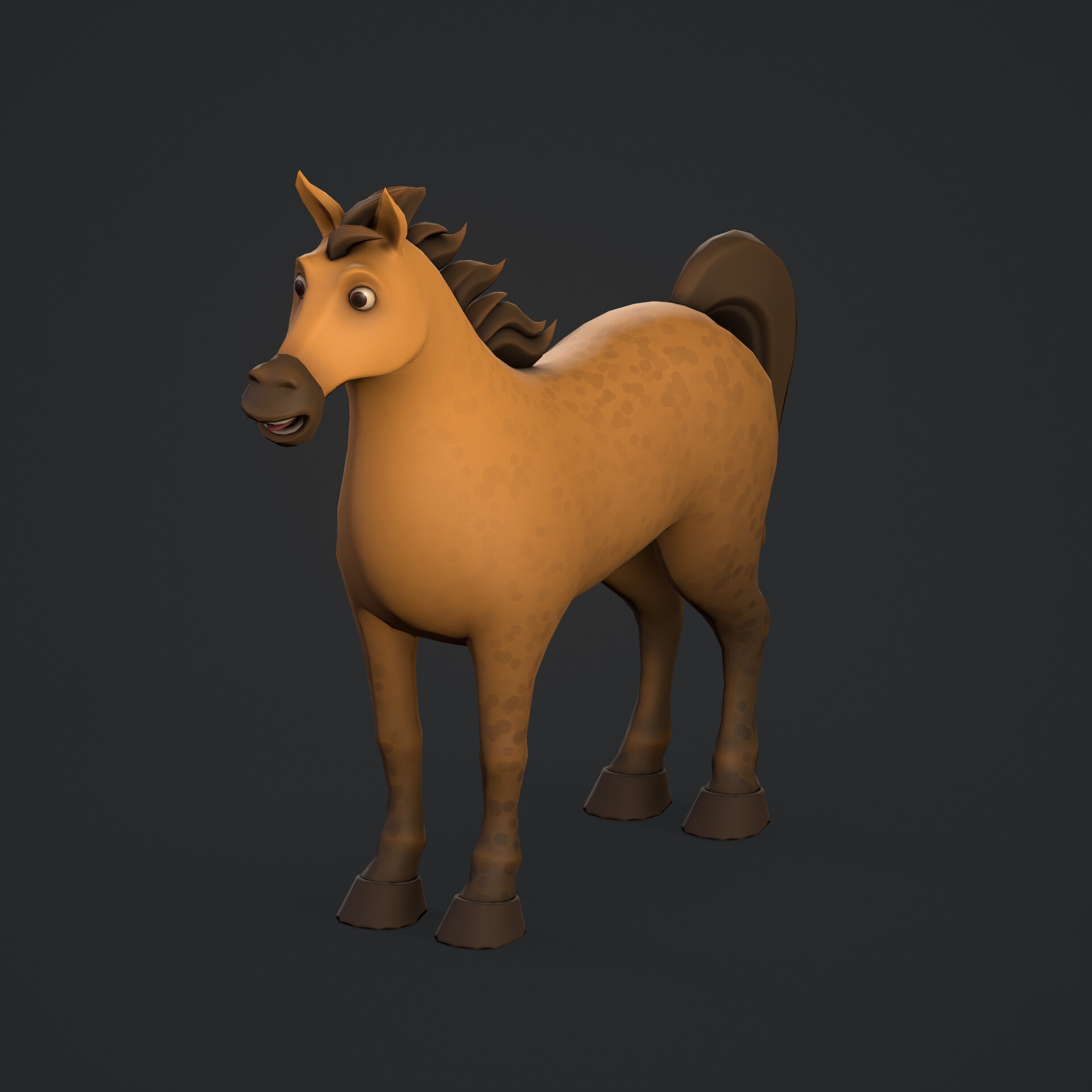 ArtStation - stylized horse