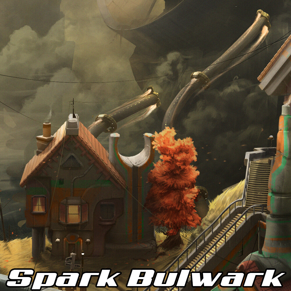 ArtStation - Spark Bulwark Island Envrionment.