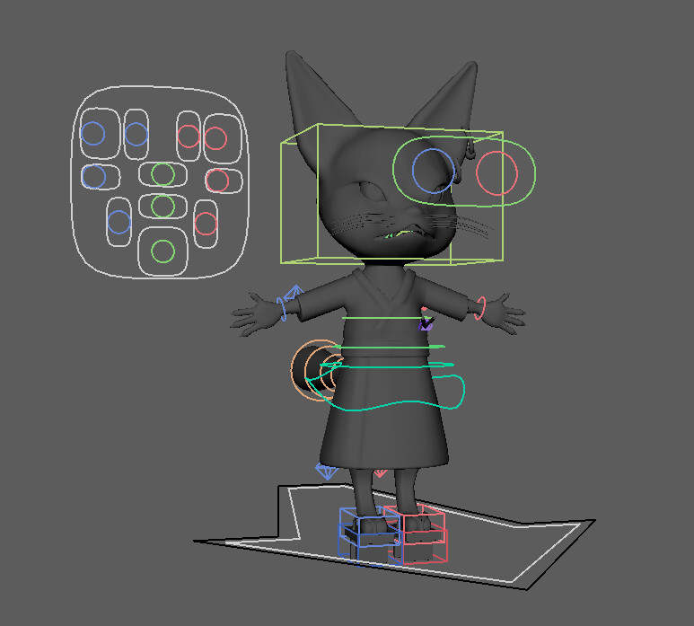 ArtStation - Humanoid_cat_rig