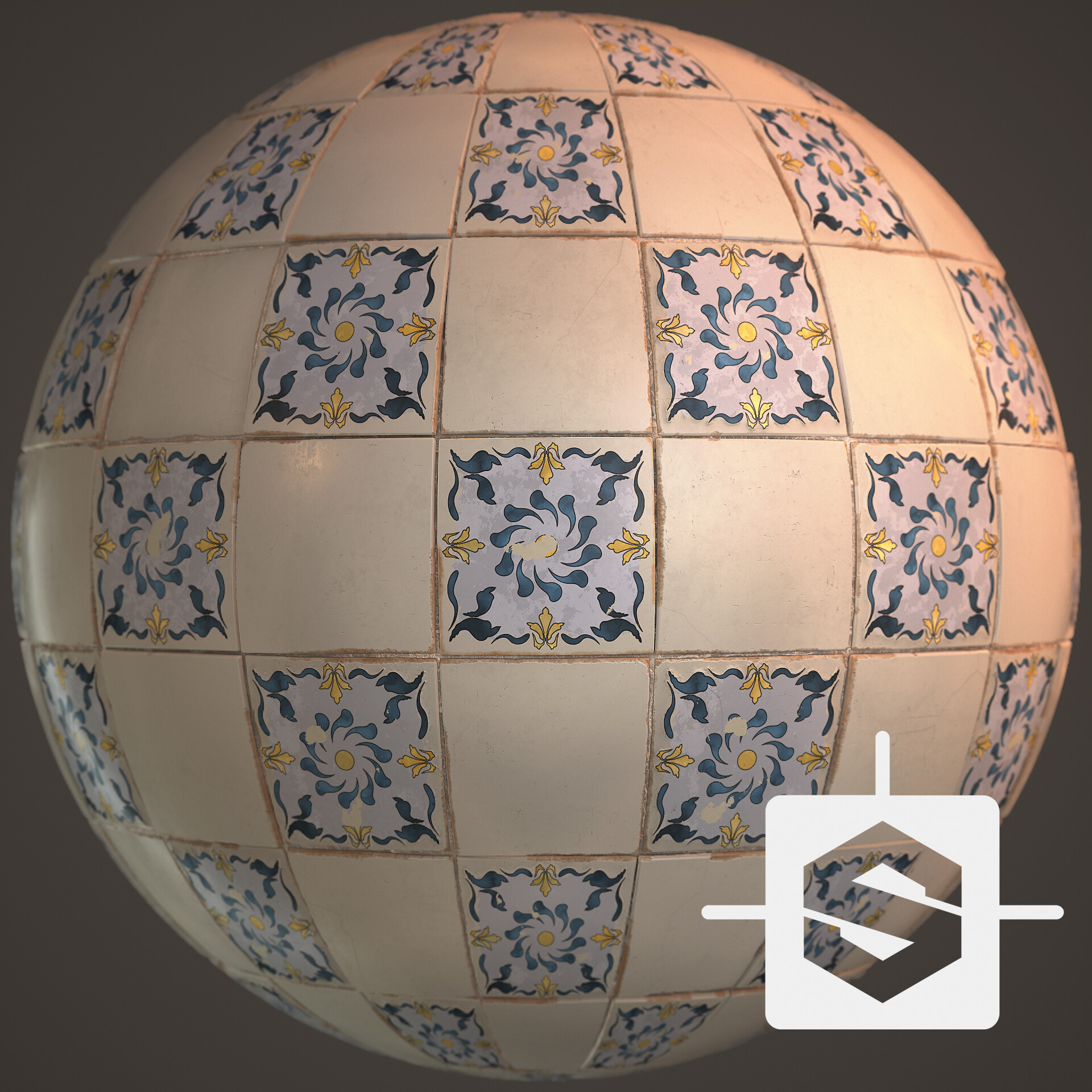 ArtStation - Worn Ceramic Tiles