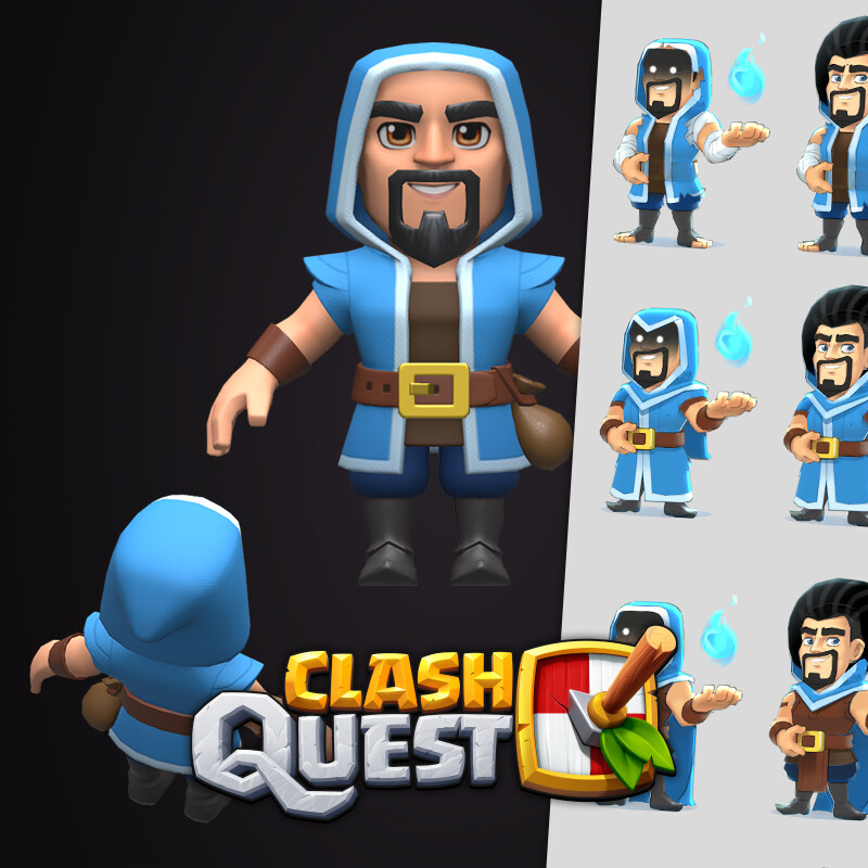 ArtStation - Clash Quest - Wizard