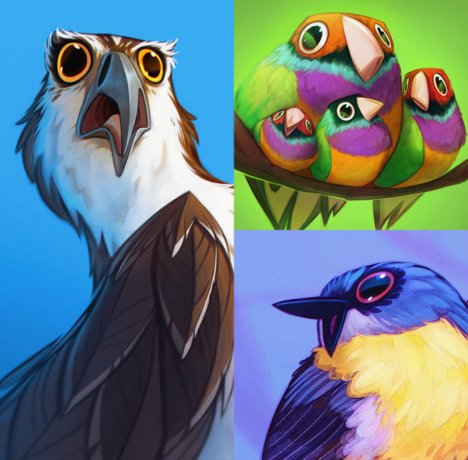 ArtStation - Random Birbs from Birbfest 2023