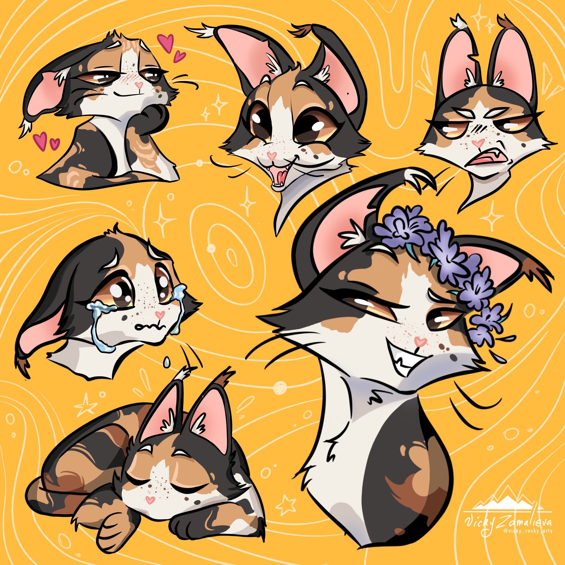 ArtStation - Stickers "Warrior Cats"