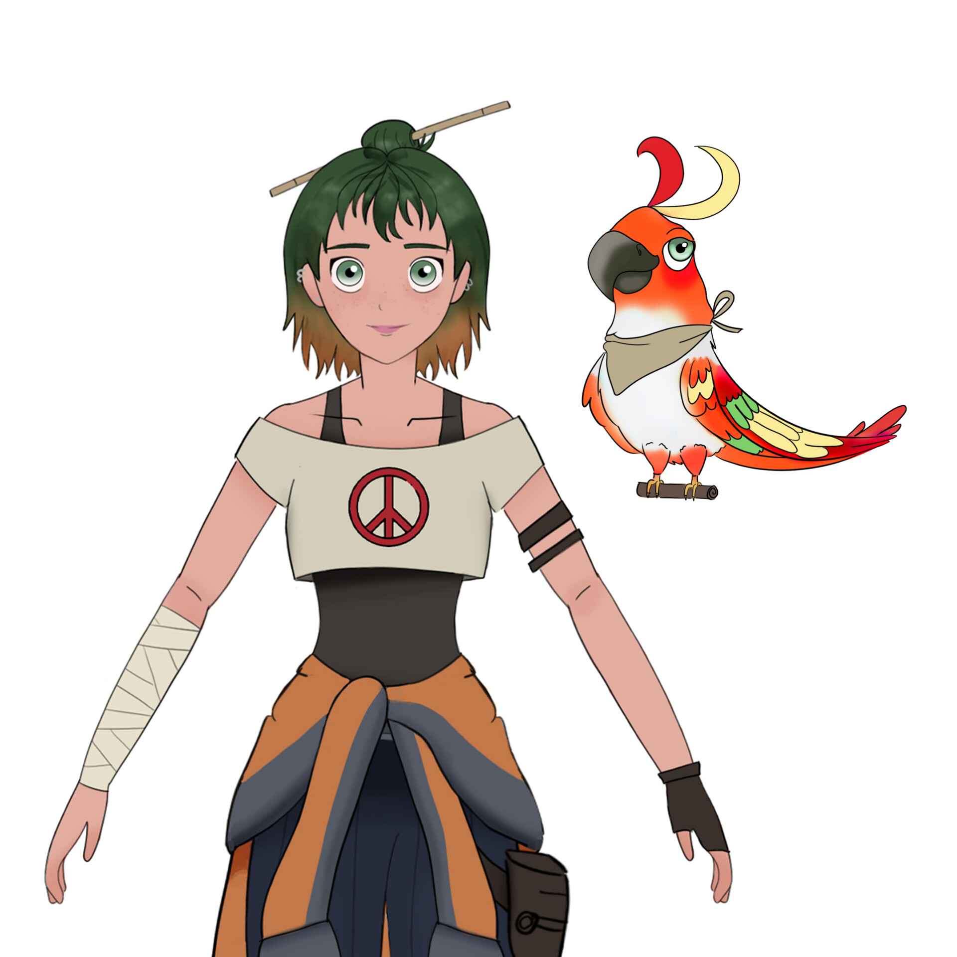 ArtStation - Bella - Character Design for Psycho X Prey Game