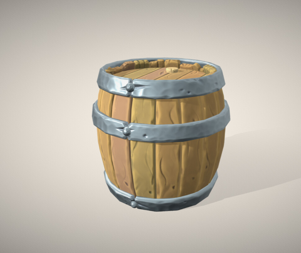 ArtStation - Stylised Barrel