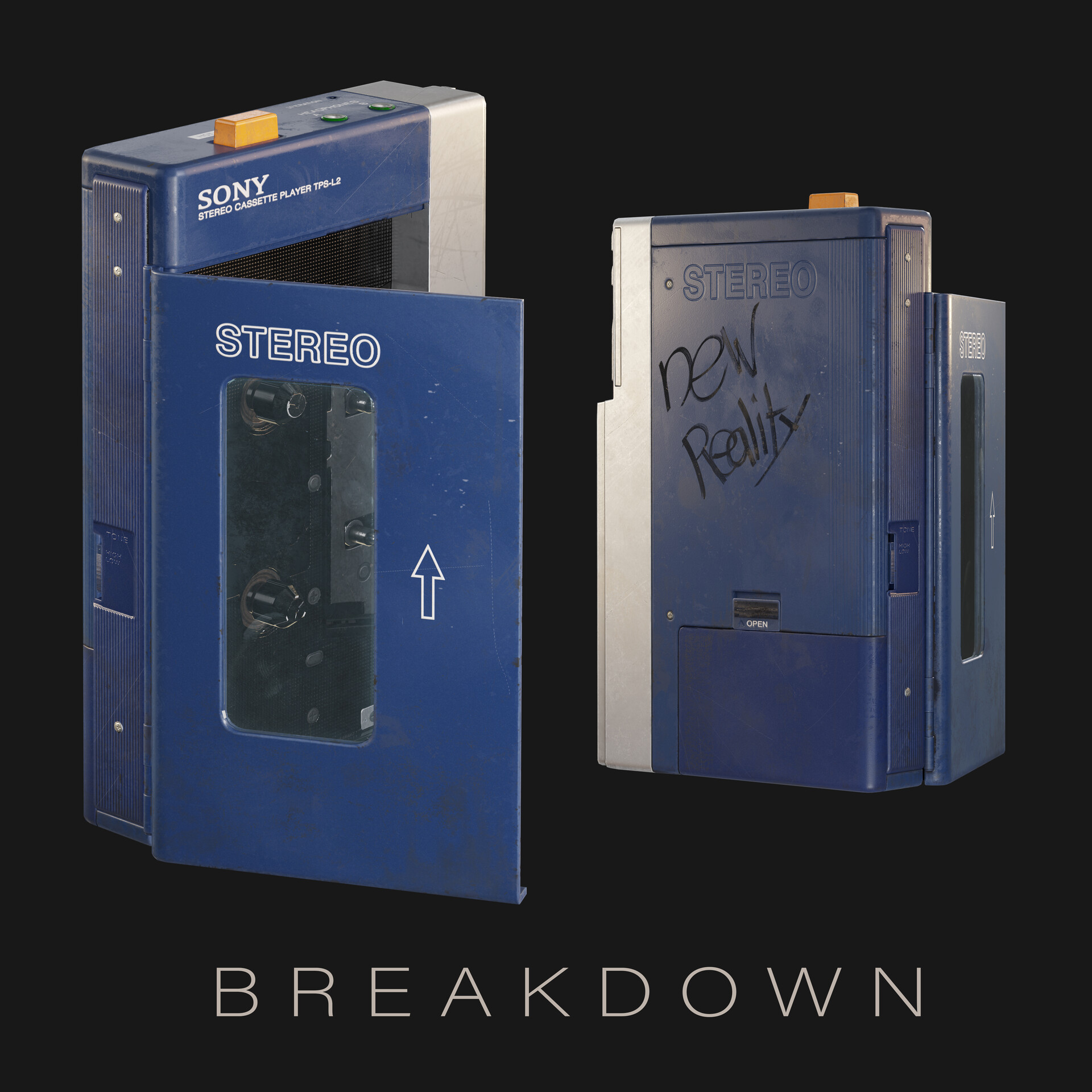 ArtStation - Sony Walkman - Breakdown