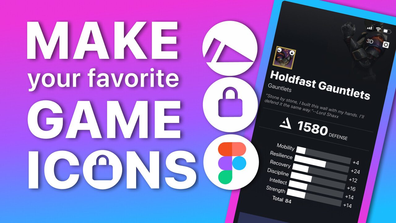 ArtStation - How to create Destiny 2 app icons in Figma