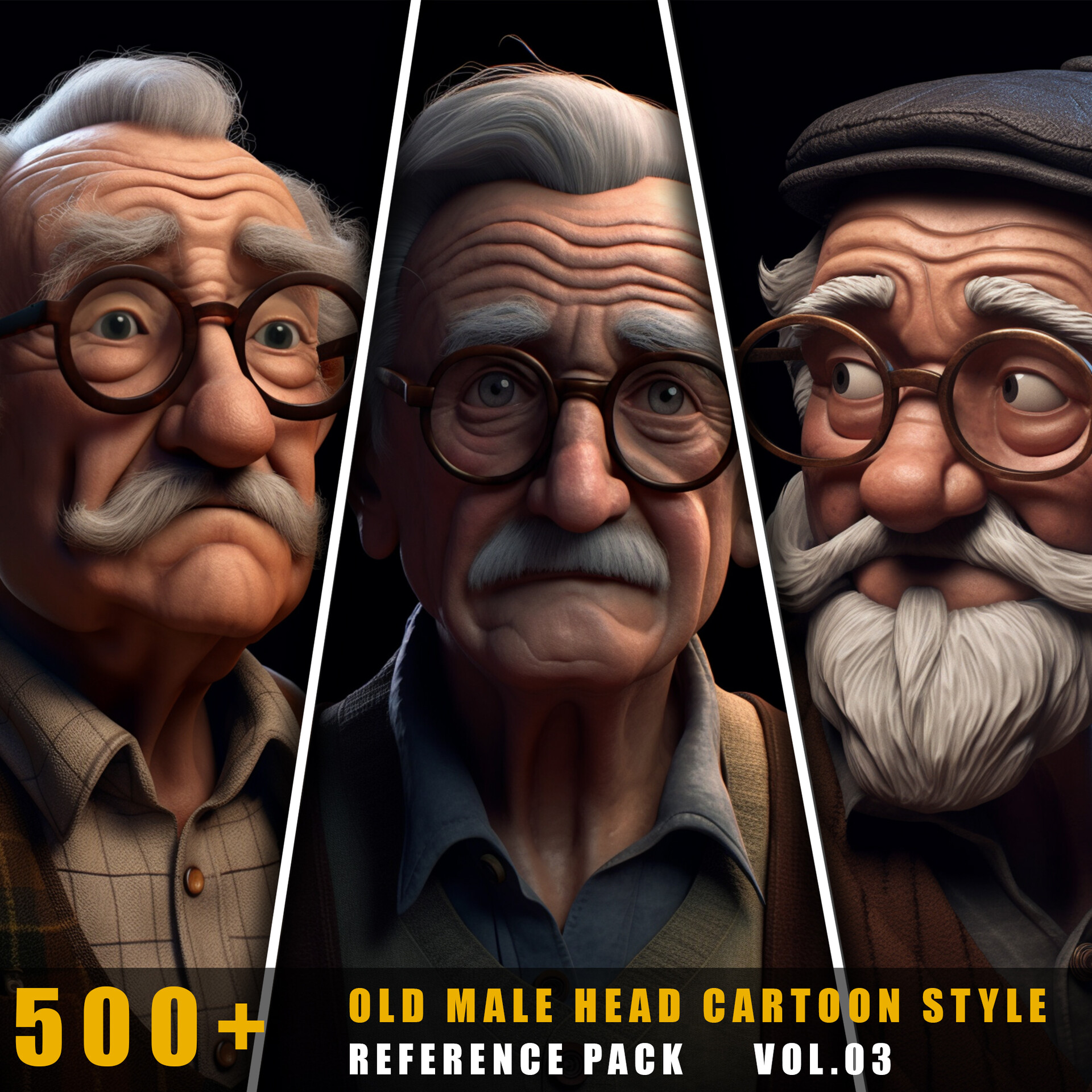 ArtStation - 500+ Old Male Pixar Style - References Pack Vol.03