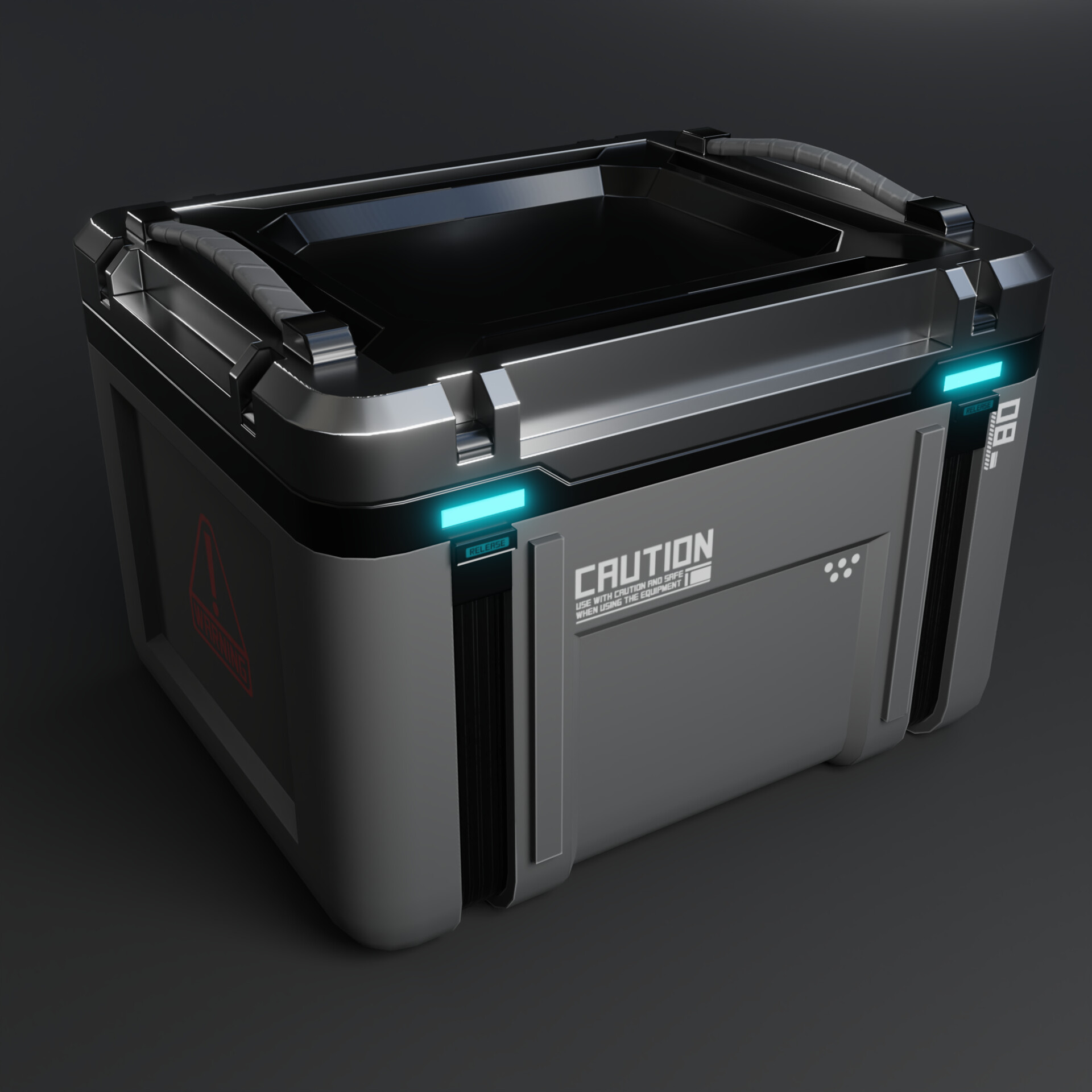 ArtStation - Sci-Fi Crate [LowPoly - 2676 triangles]