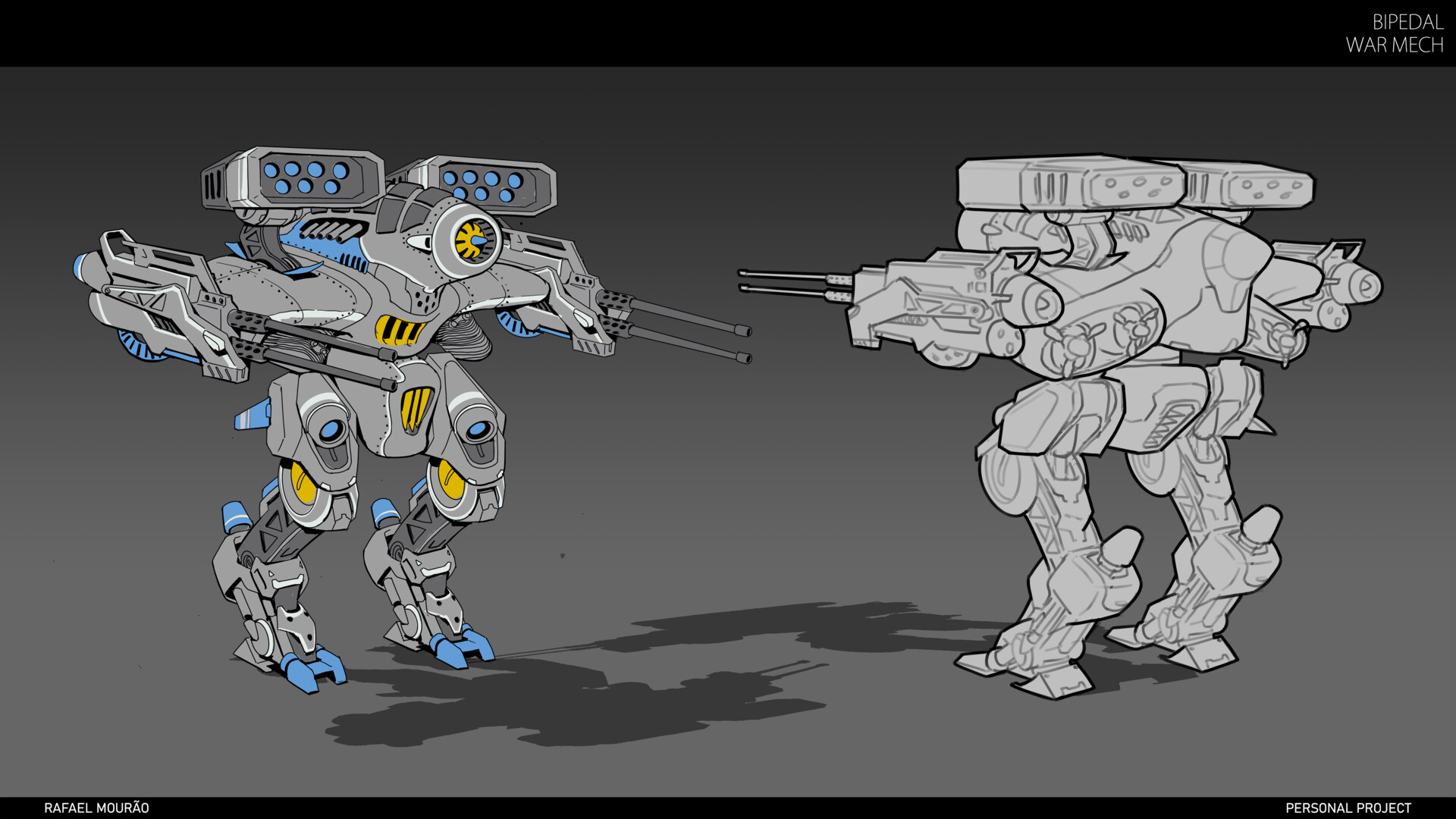 ArtStation - War Mech Concept Design For 3D Printing WIP