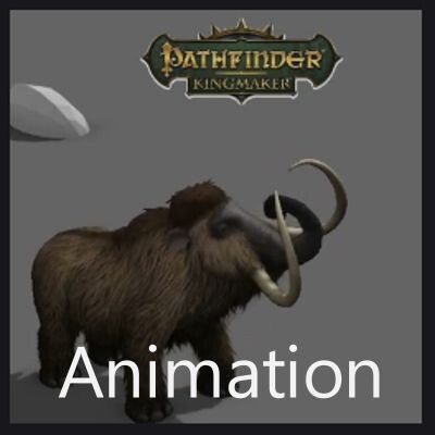 ArtStation - Mastodon animations for Pathfinder Kingmaker