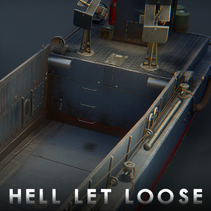 ArtStation - Hell Let Loose - LCM Boat