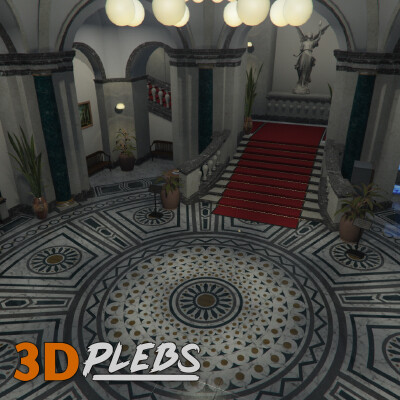 ArtStation - Town Hall - Court House for FiveM Roleplay