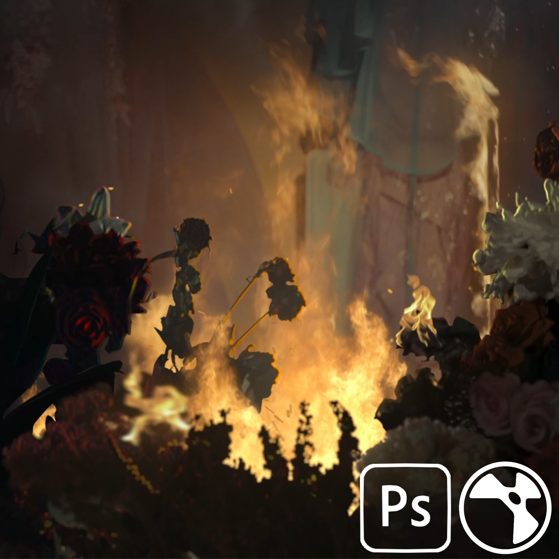 ArtStation - Compositing Fire Scene in NukeX