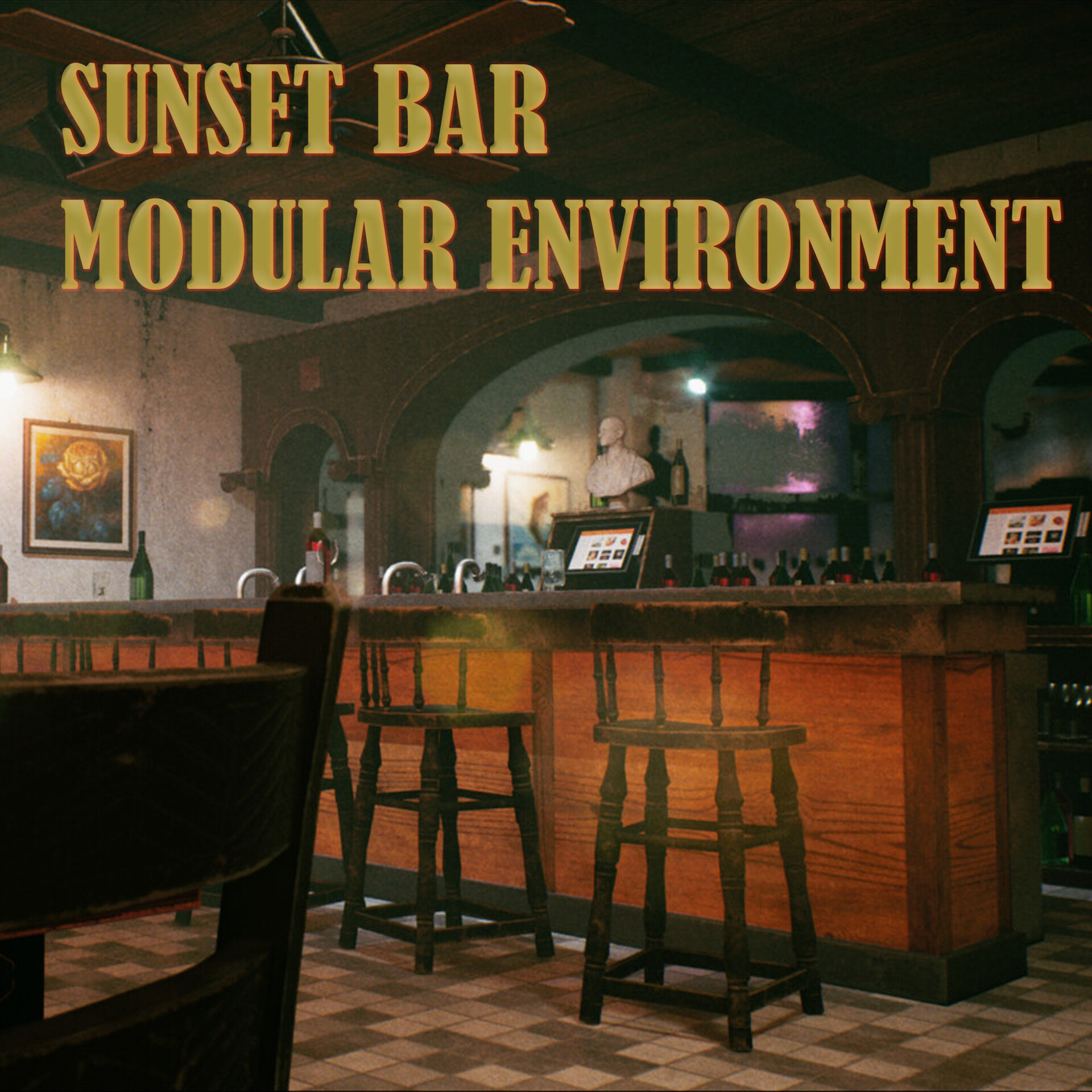 ArtStation - Sunset Bar - Modular Environment