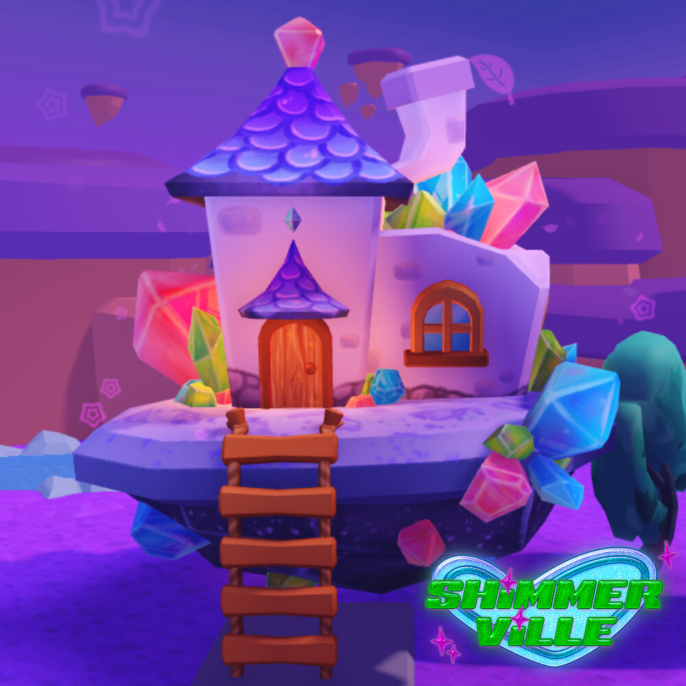 ArtStation - Shimmerville (Roblox) - Stylized low poly buildings