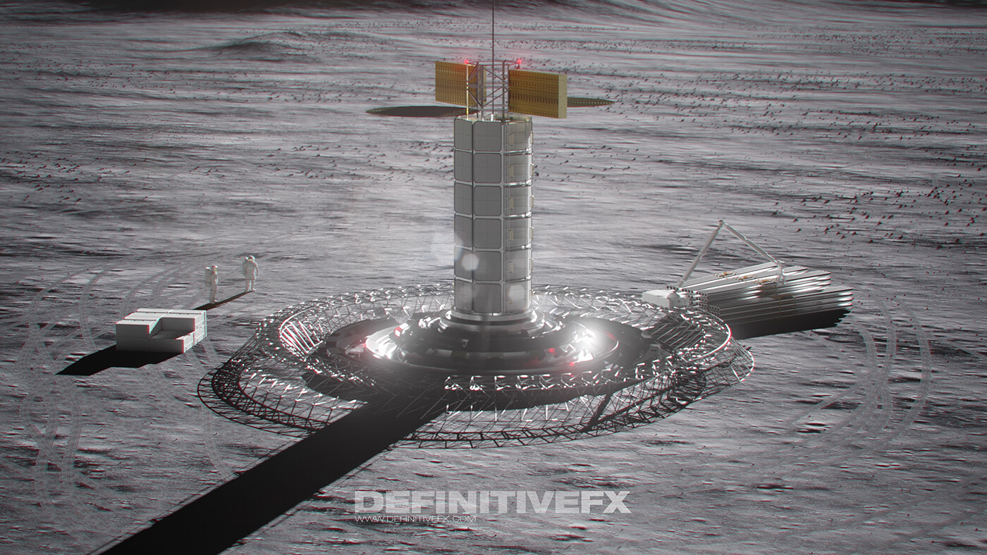 ArtStation - Lunar Space Elevator Base Station