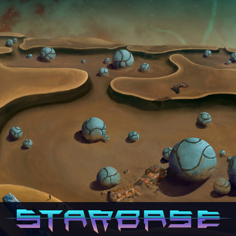 ArtStation - Starbase Sphere Planet Concept Art