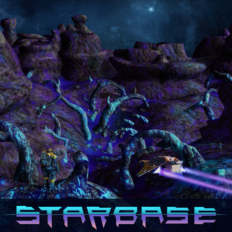ArtStation - Starbase Vibrant Desert Planet Concept Art