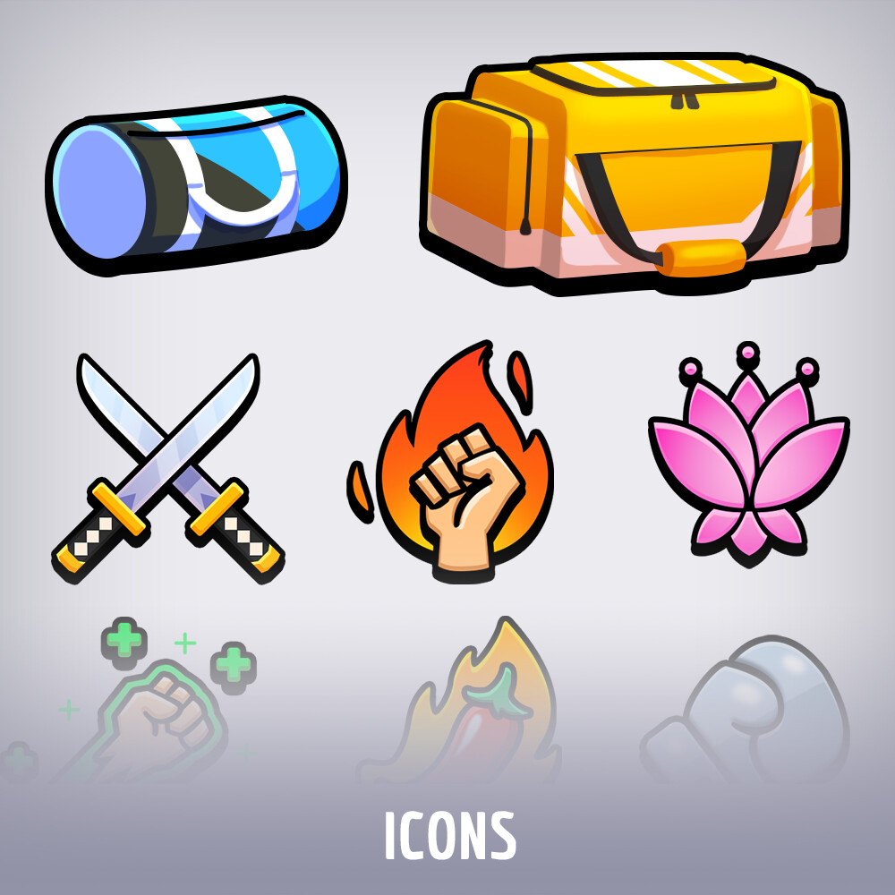 ArtStation - Boxing Fighters - Icons