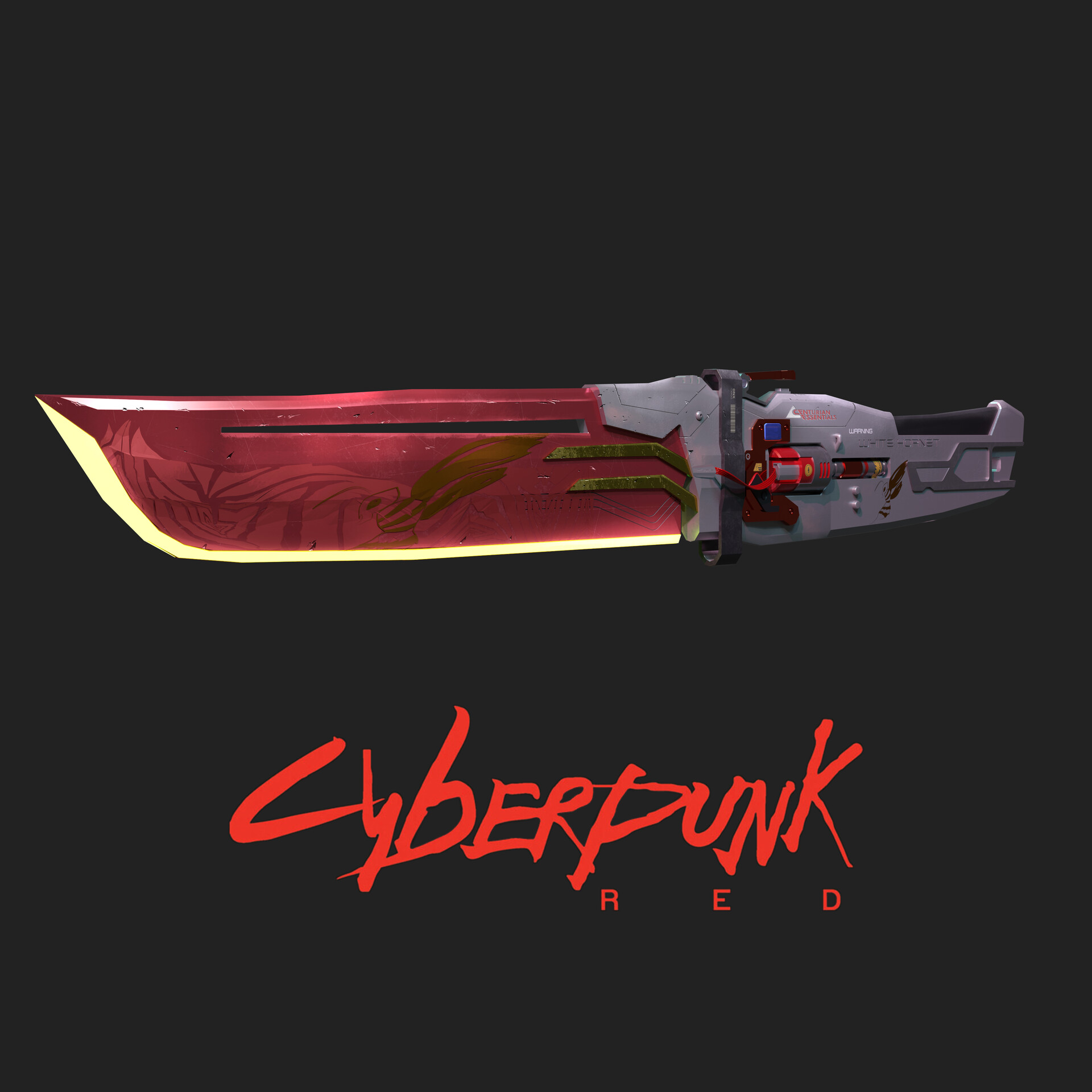 ArtStation - Cyberpunk RED Black Chrome - White Hornet Tanto